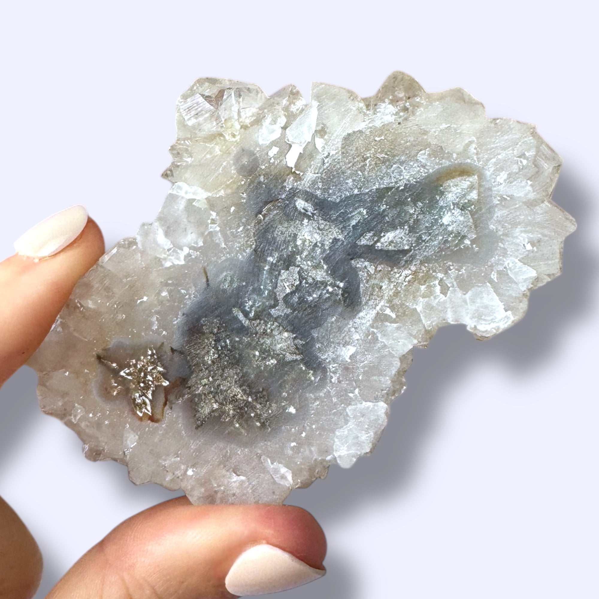 Stalactite Slice Specimen (B) – Grounded Crystals