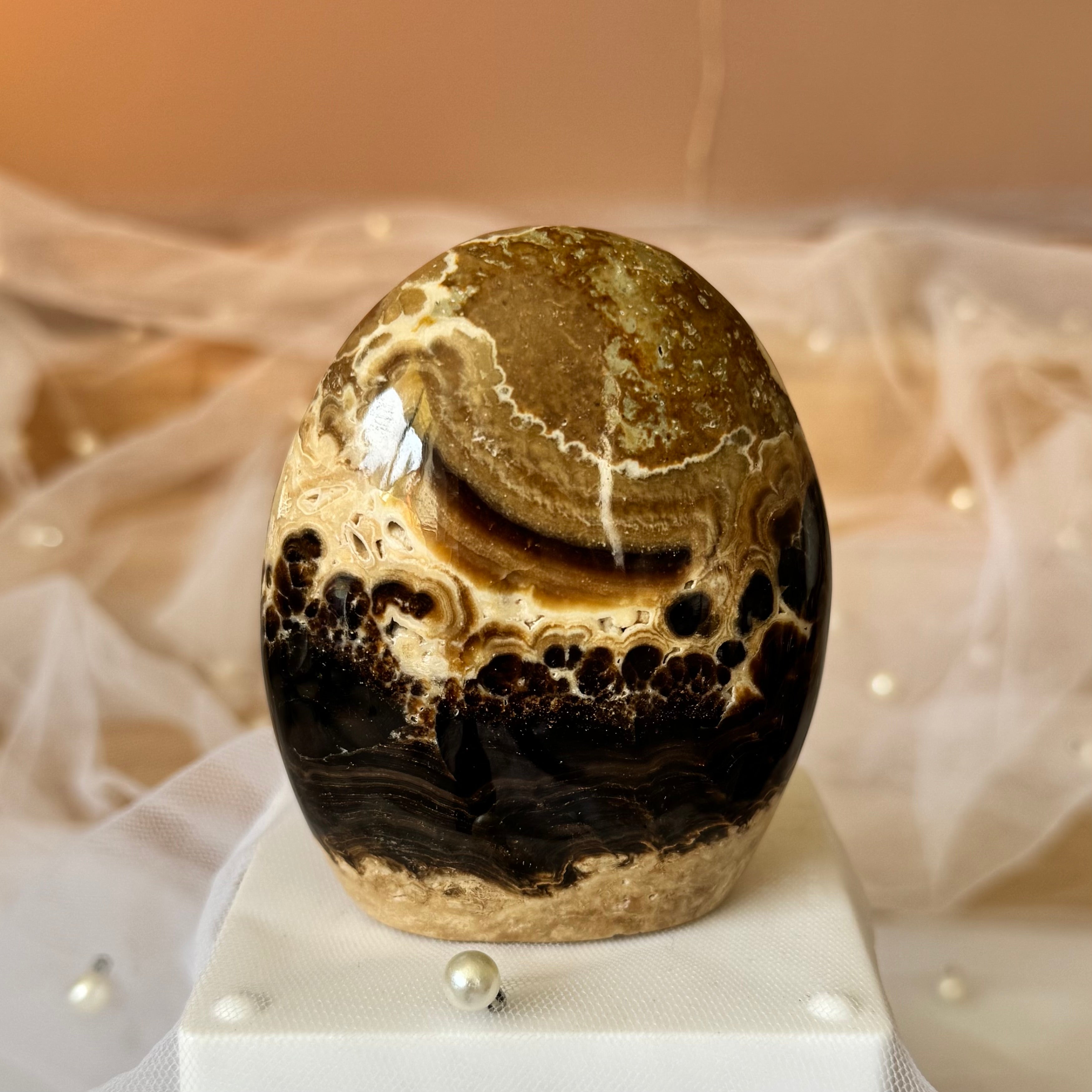 Chocolate Calcite Freeform – Grounded Crystals