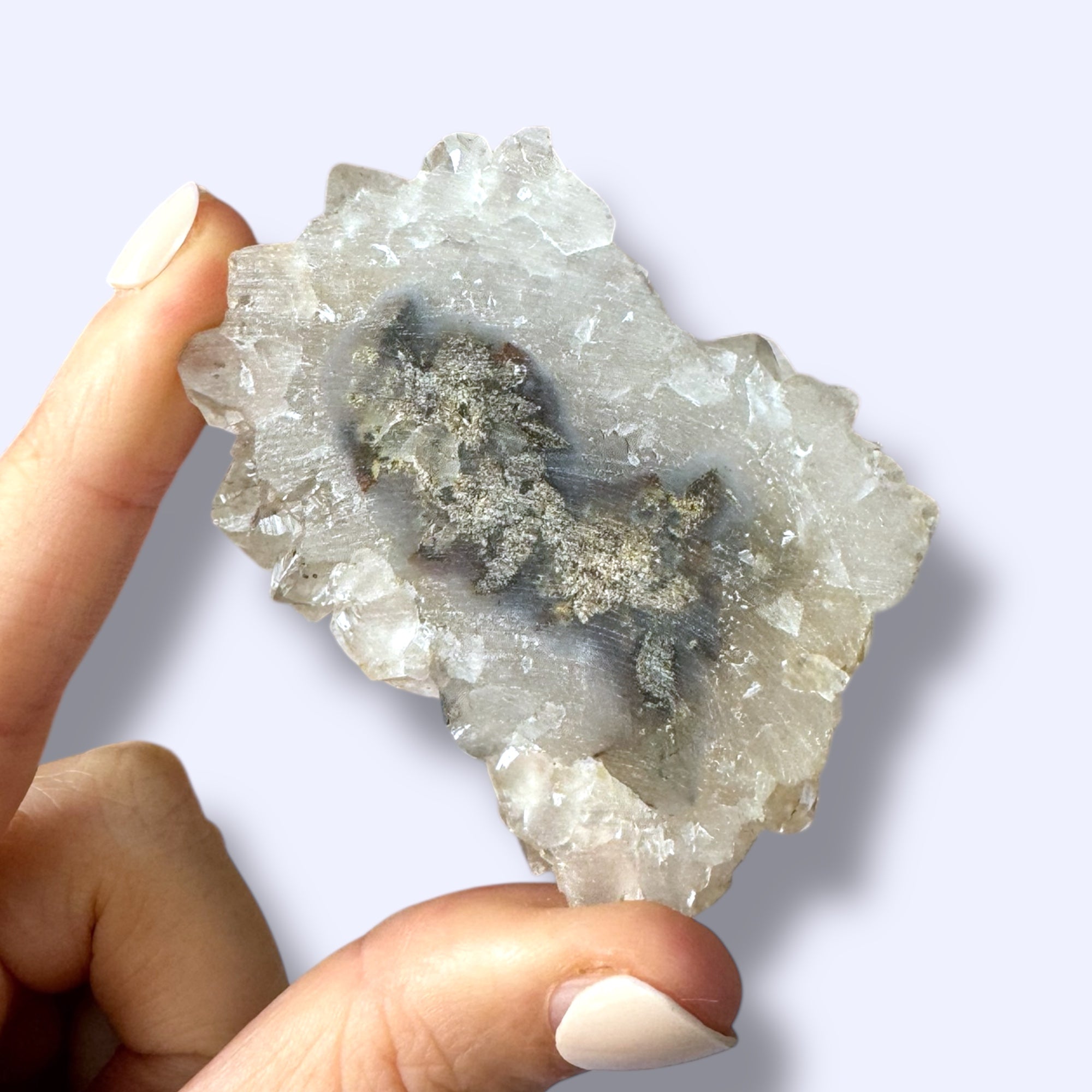 Stalactite Slice Specimen (A) – Grounded Crystals