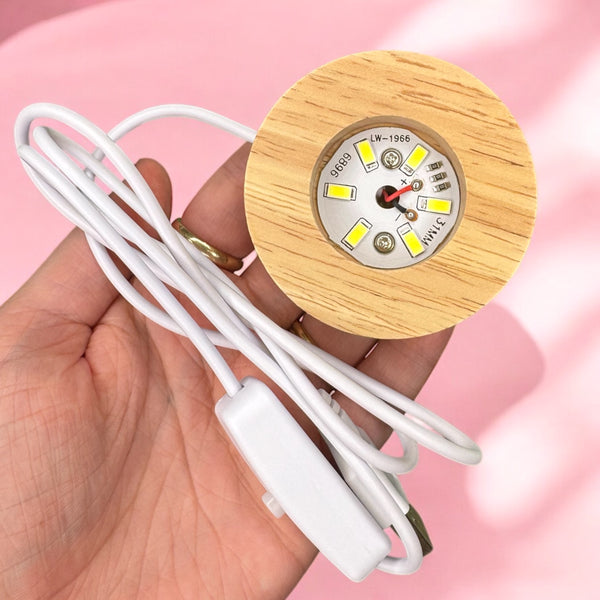 LED USB Light Base – Grounded Crystals