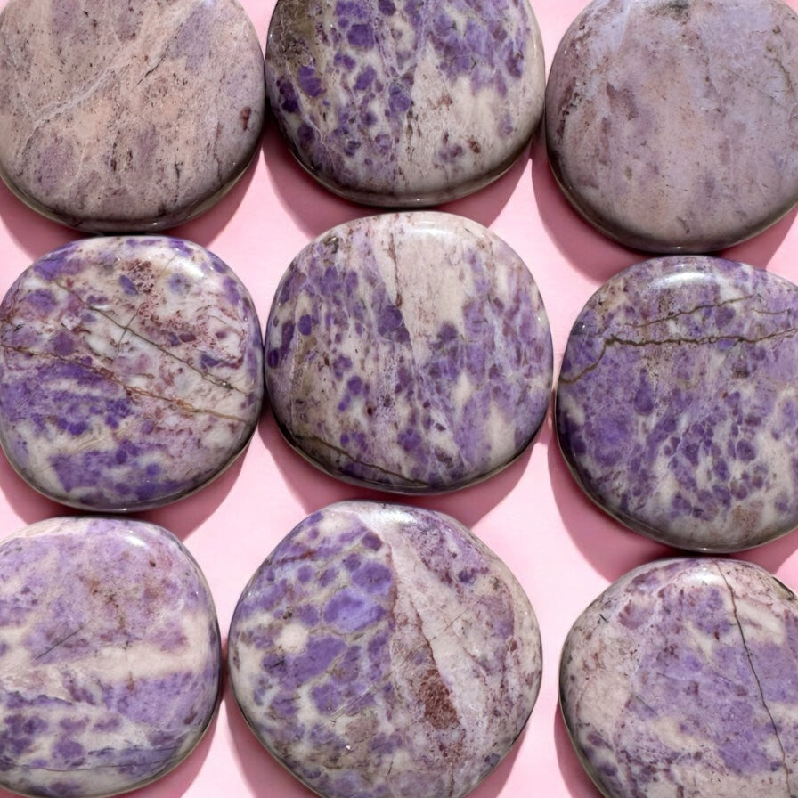 Lavender Jade Flat Stones | Choose Your Own – Grounded Crystals
